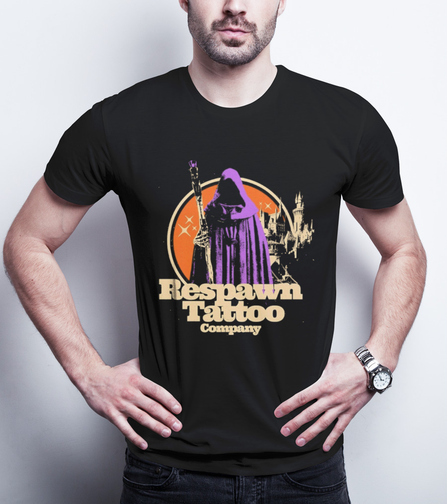Respawn Tattoo Company Wizard Castle Grim Reaper T-Shirt