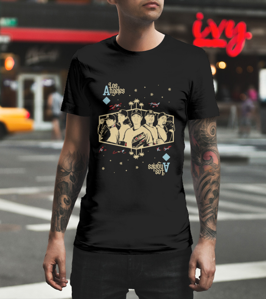 Los Angeles Dodgers Aces 2026 MLB Season Signatures T-Shirt