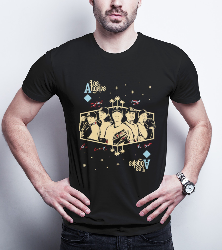 Los Angeles Dodgers Aces 2026 MLB Season Signatures T-Shirt