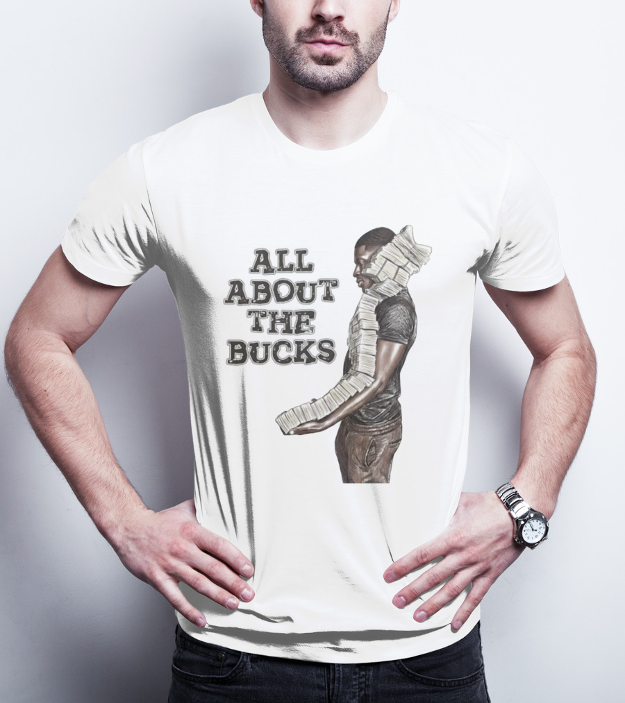All About The Bucks Money Hustle Wealth Stacks T-Shirt