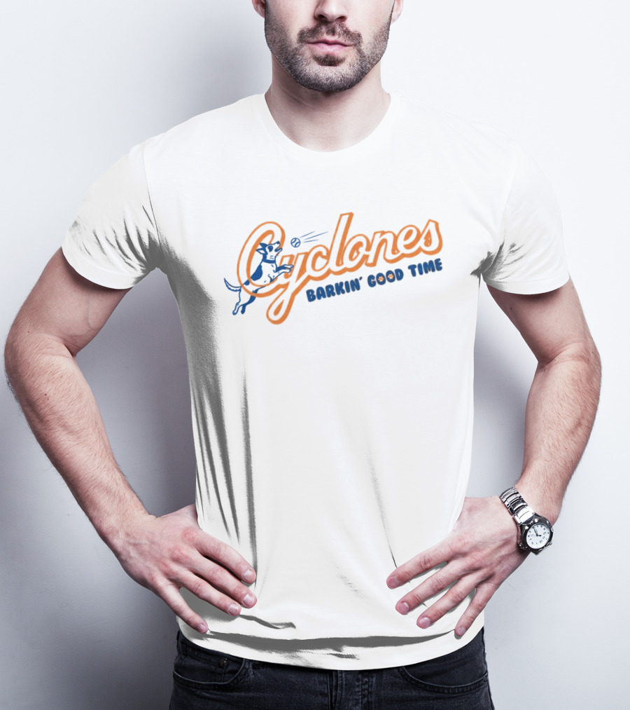 Brooklyn Cyclones Barkin Good Time Baseball Dog Fun T-Shirt