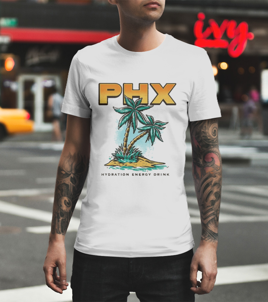 PHX Palm Tree Hydration Energy Drink T-Shirt