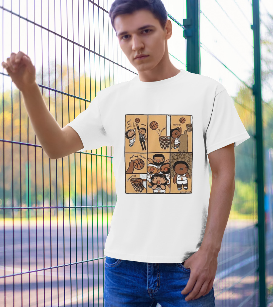 Jimindraws Karl Anthony Towns New York Knicks Comic Style Basketball Fun T-Shirt