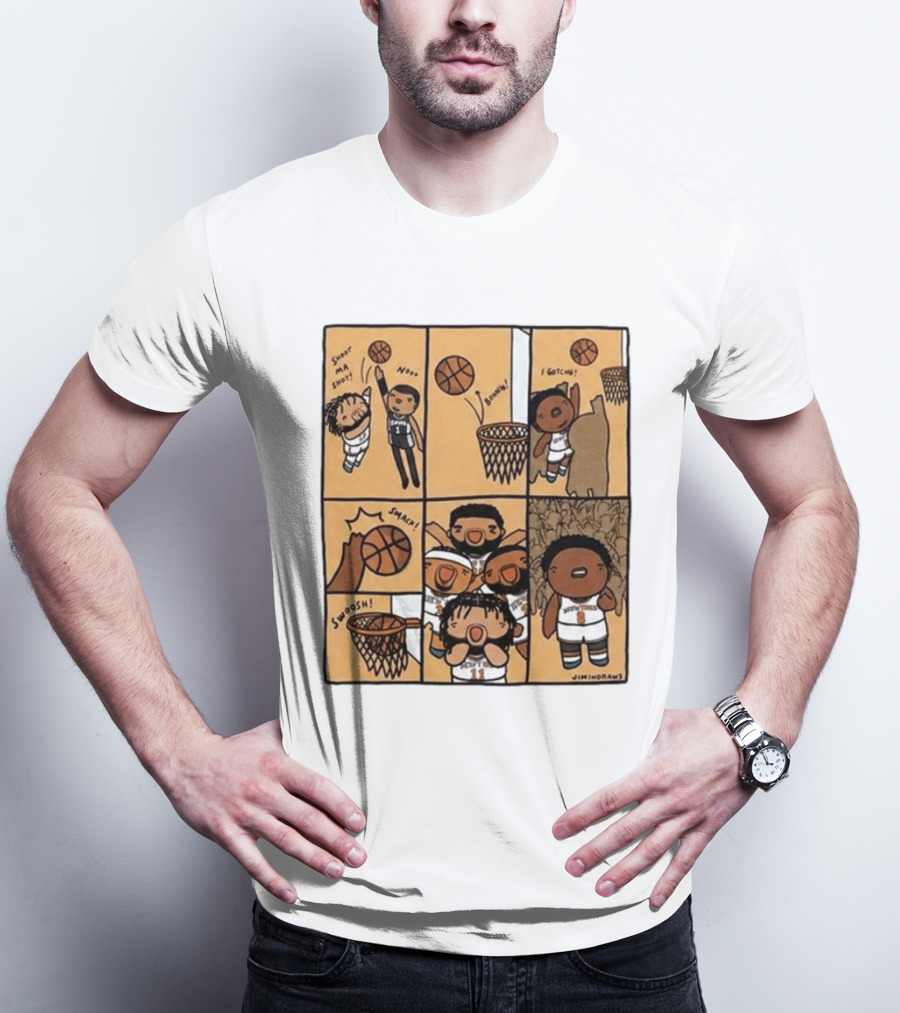 Jimindraws Karl Anthony Towns New York Knicks Comic Style Basketball Fun T-Shirt