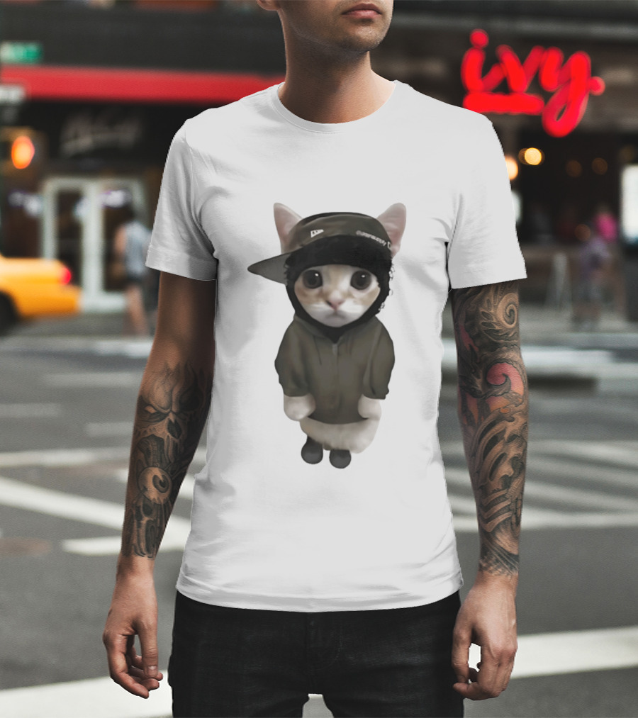 Yeat Cat Meme Cap Hip Hop T-Shirt