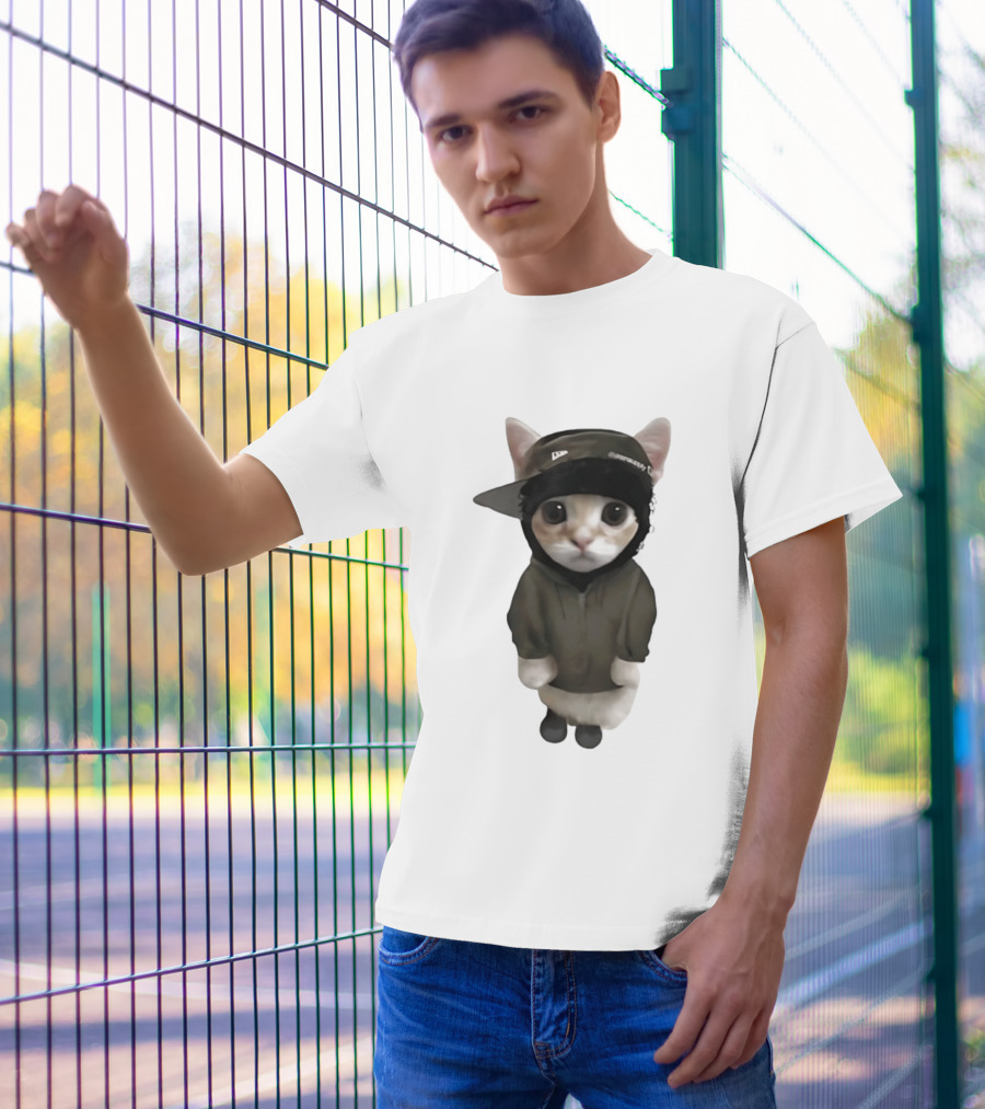 Yeat Cat Meme Cap Hip Hop T-Shirt