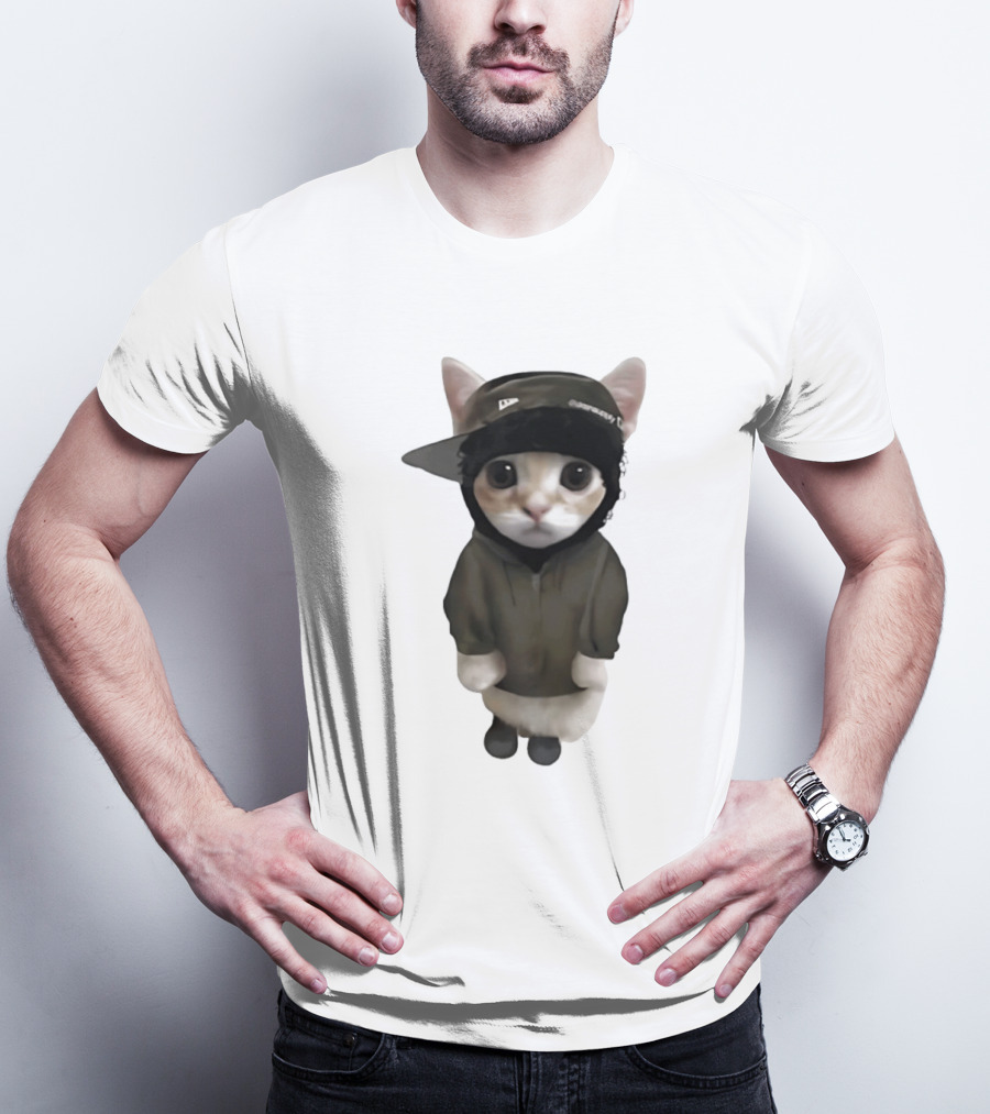 Yeat Cat Meme Cap Hip Hop T-Shirt