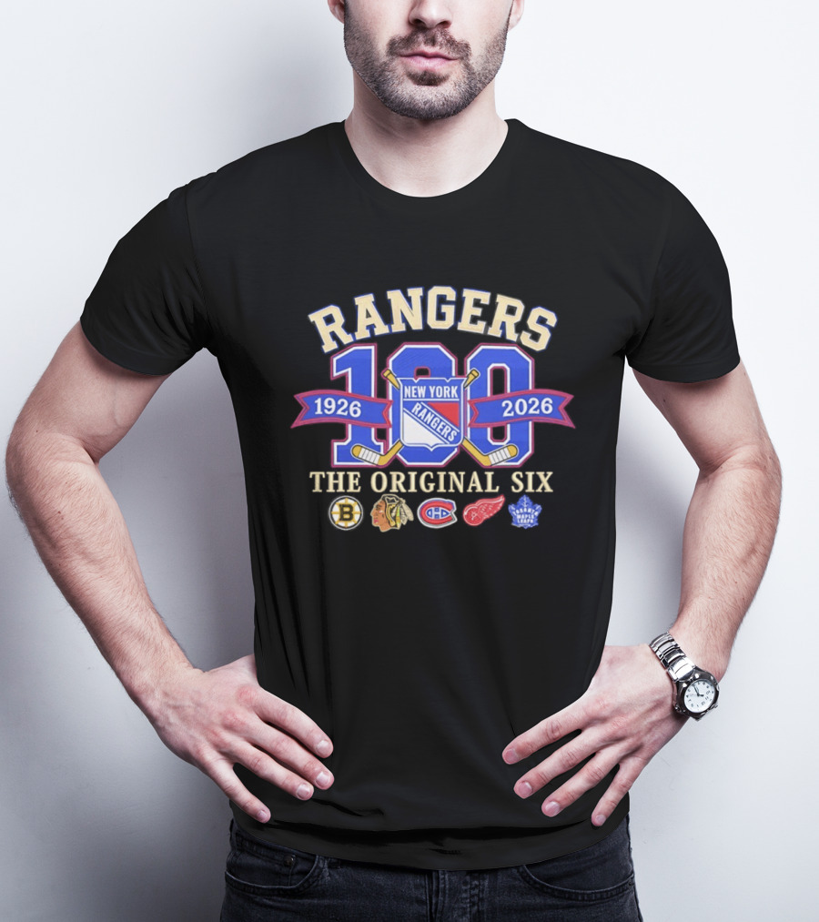 Rangers 100 Years 1926 2026 The Original Six New York T-Shirt