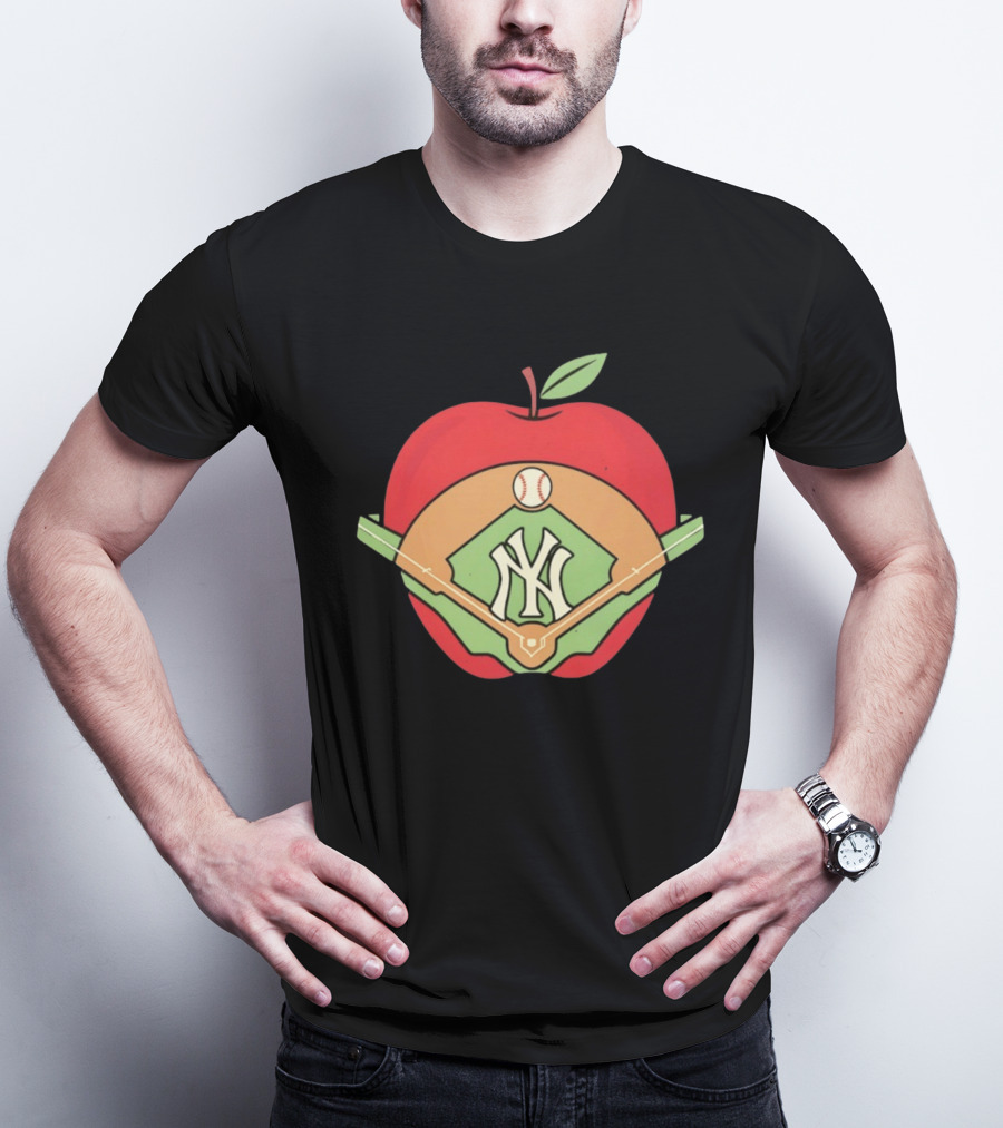 New York Yankees Baseball Apple MLB Stadium T-Shirt