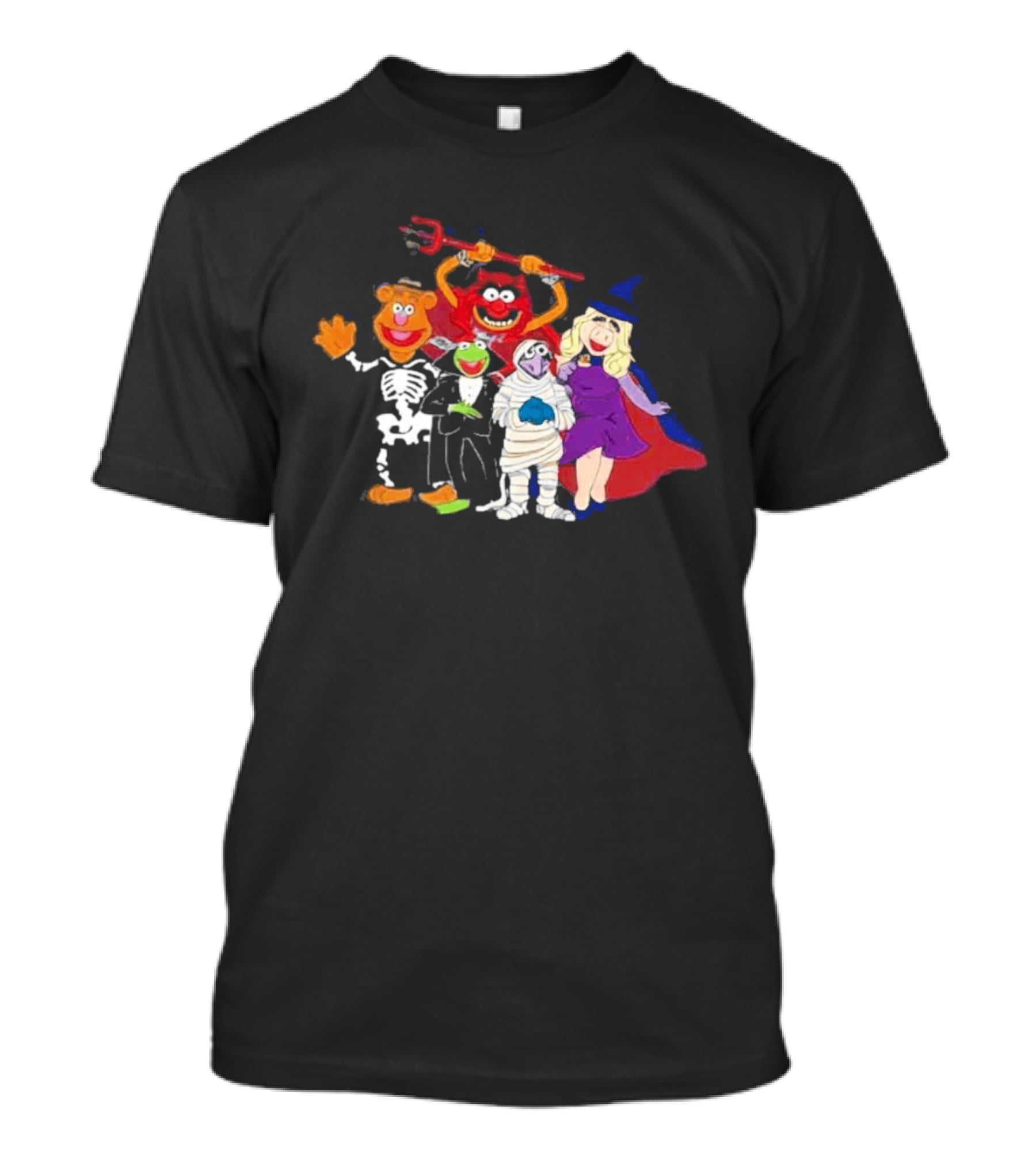The Muppets Halloween Group Costumes Featuring Classic Characters T-Shirt