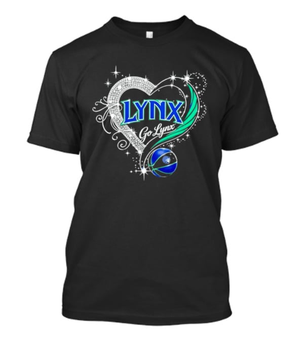 Lynx Go Lynx Minnesota Lynx WNBA Basketball Heart Stars T-Shirt