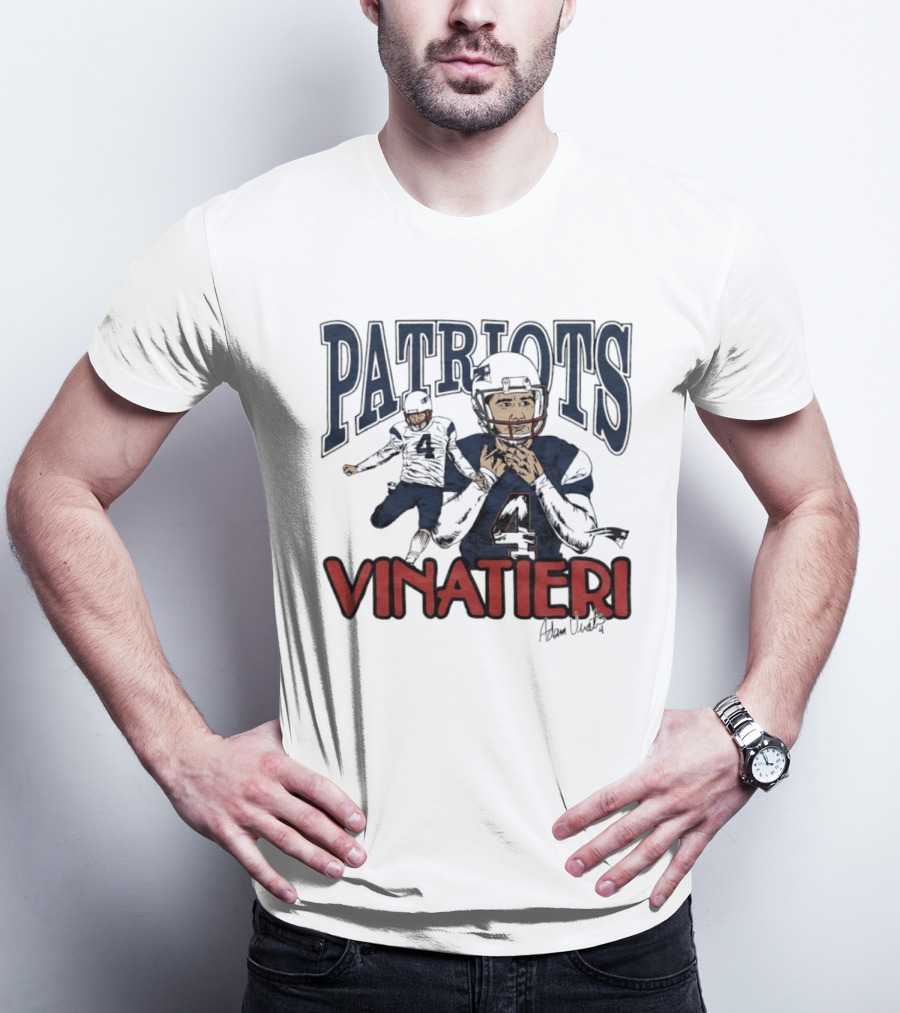 Patriots Vinatieri Adam New England Football T-Shirt