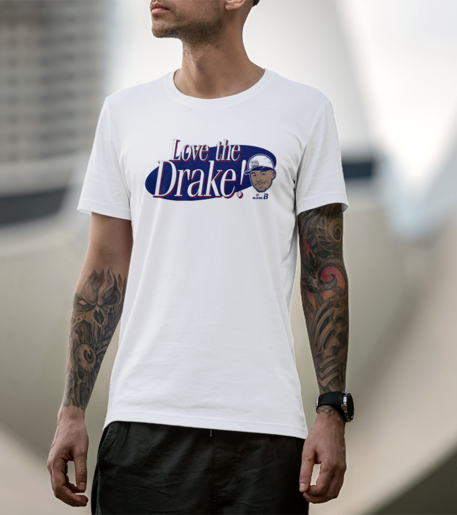 Love The Drake Text With Baseball Cap T-Shirt