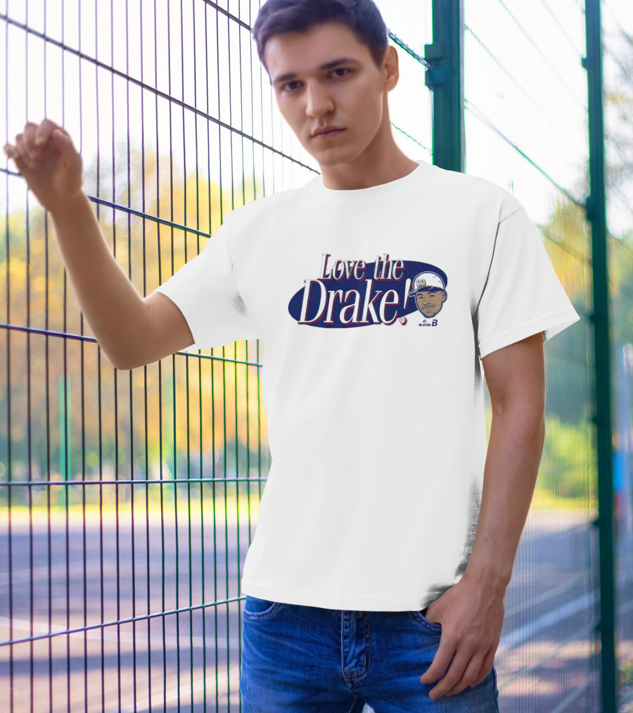 Love The Drake Text With Baseball Cap T-Shirt