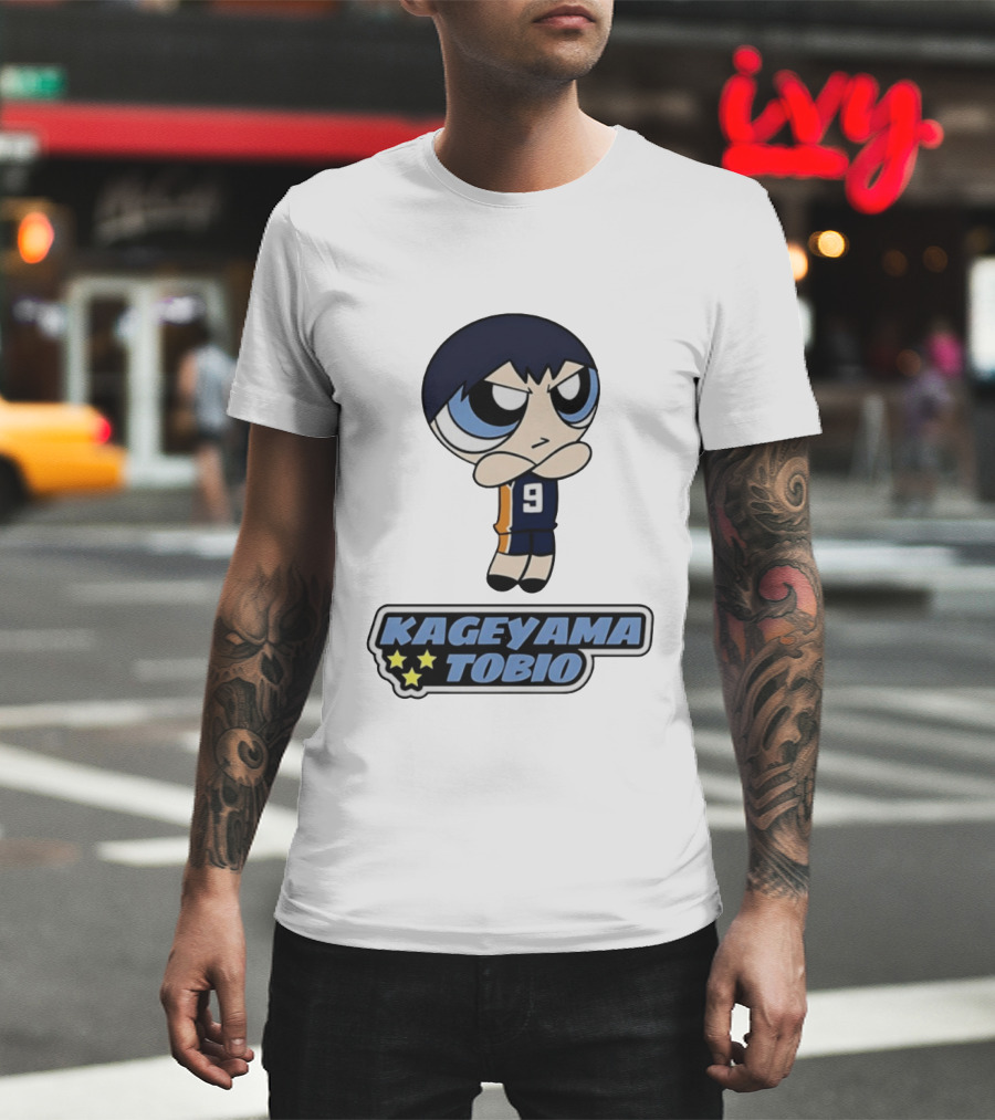 Kageyama Tobio 9 Haikyuu Powerpuff Girls T-Shirt