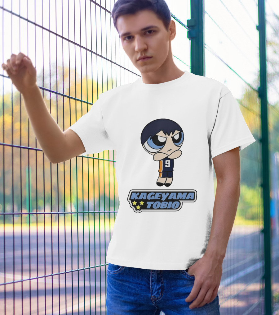 Kageyama Tobio 9 Haikyuu Powerpuff Girls T-Shirt