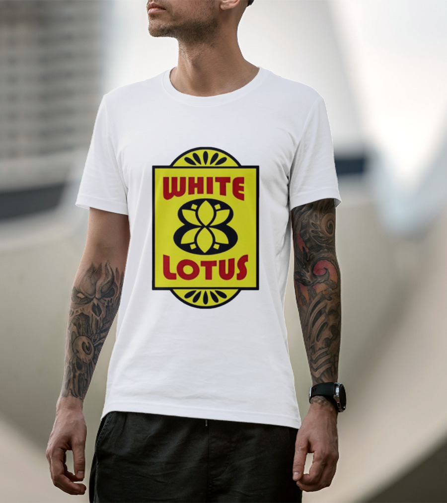 White Lotus Retro Motel Sign T-Shirt