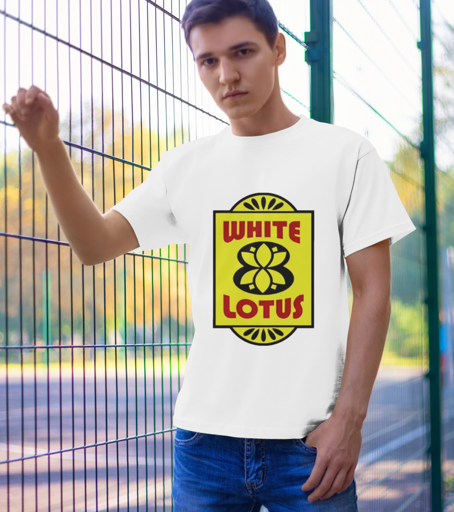 White Lotus Retro Motel Sign T-Shirt