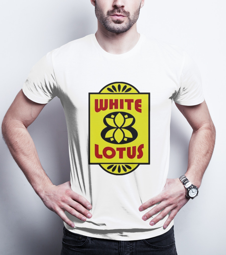 White Lotus Retro Motel Sign T-Shirt