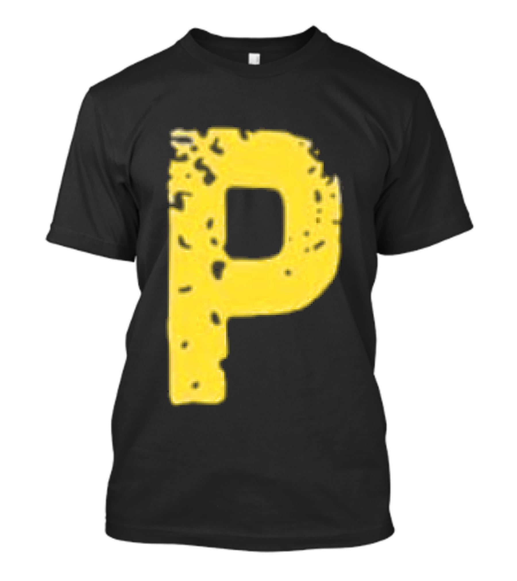 2026 Pirates IUP Night Yellow Pirate Letter P T-Shirt