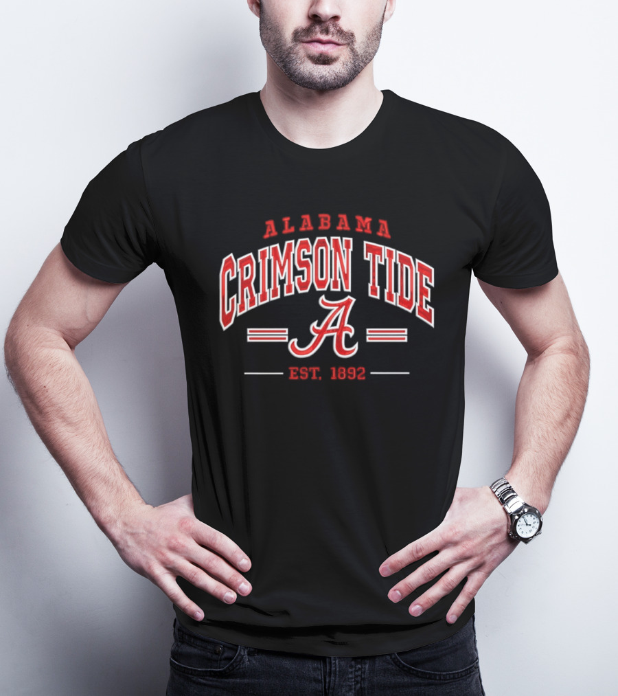 Alabama Crimson Tide Established 1892 NCAA College Football T-Shirt