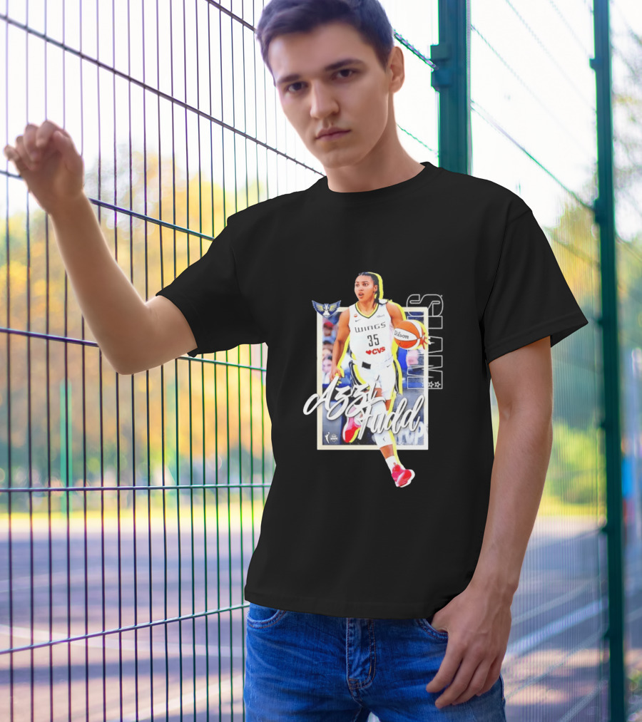 Azzi Fudd Dallas Wings Basketball Slam 262 CVS Wilson T-Shirt