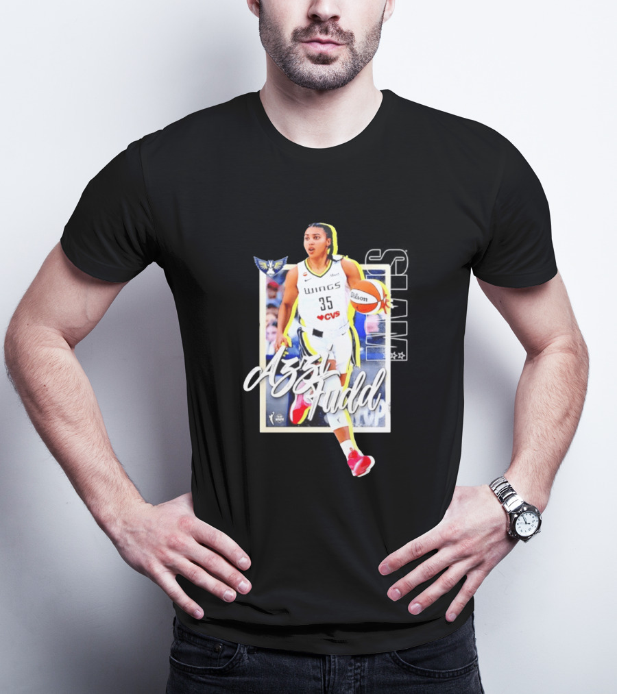 Azzi Fudd Dallas Wings Basketball Slam 262 CVS Wilson T-Shirt