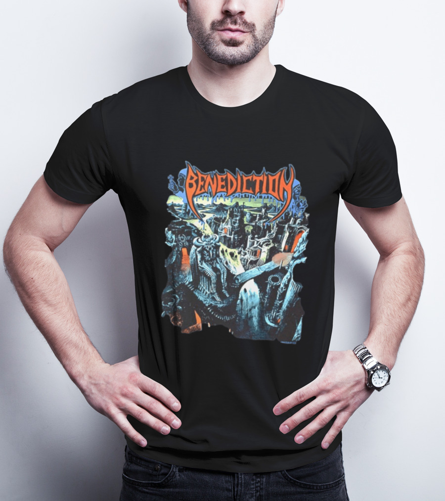 Benediction World Violation Tour 1993 Holland Germany Belgium Switzerland Austria Two Sided T-Shirt