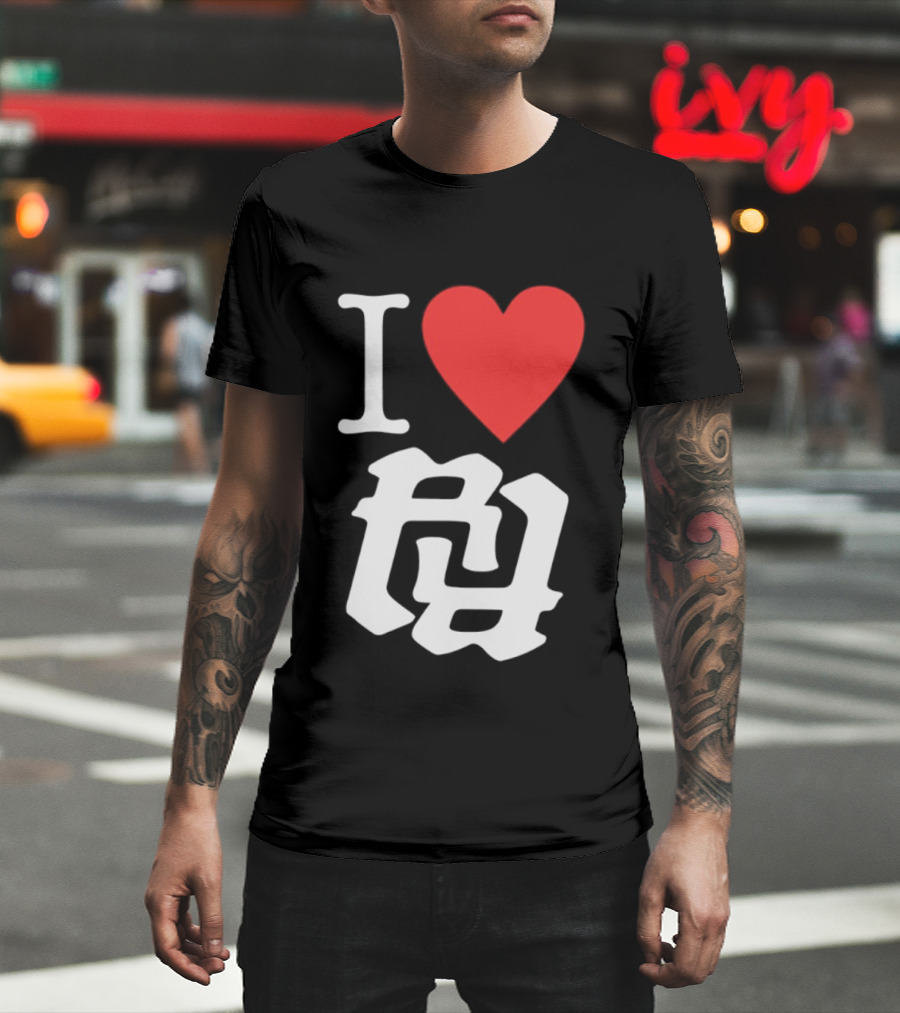 I Heart RR White T-Shirt