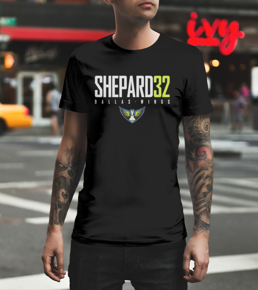 Shepard 32 Dallas Wings WNBA Logo 2026 T-Shirt