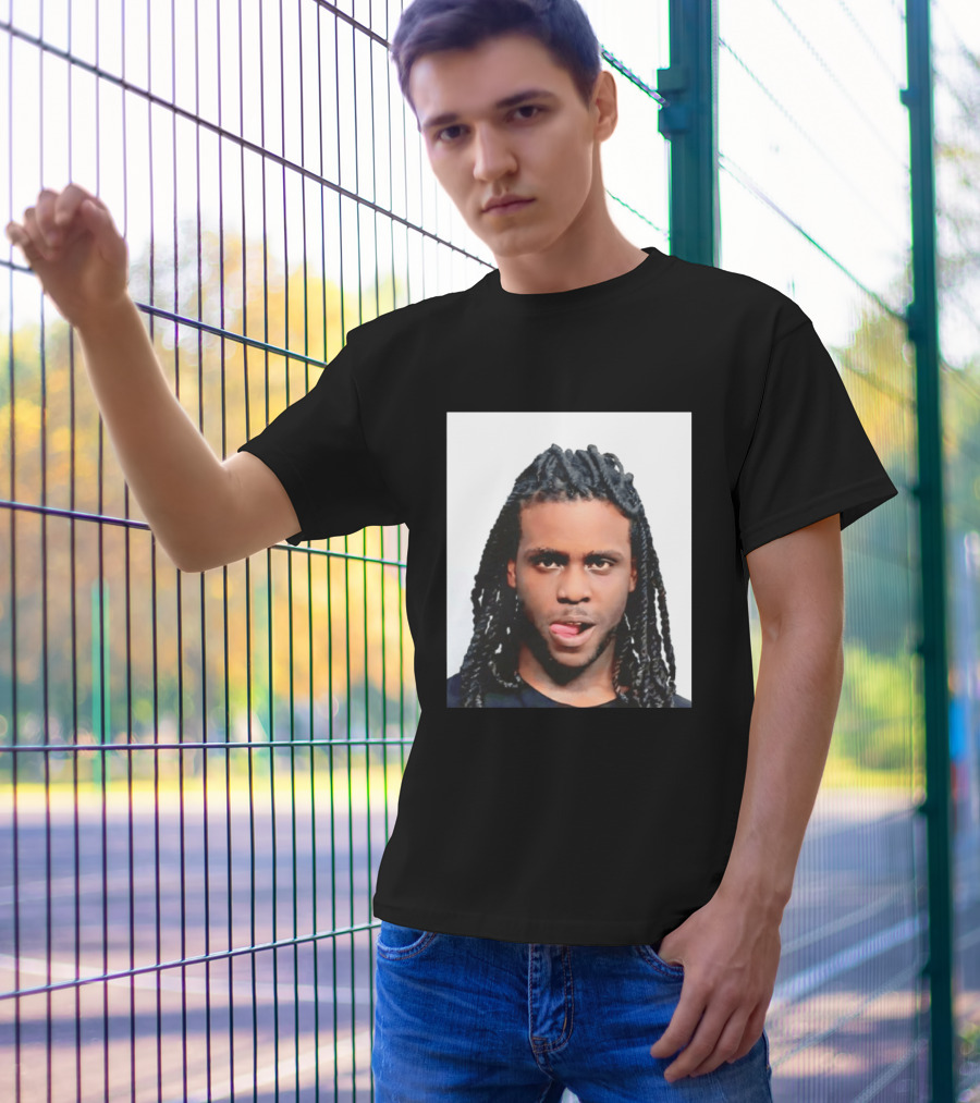 Chief Keef Shot Photo Dreadlocks Tongue Out T-Shirt