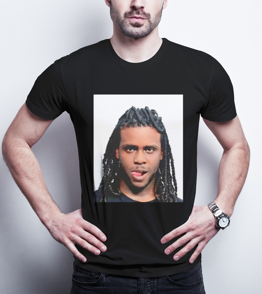 Chief Keef Shot Photo Dreadlocks Tongue Out T-Shirt