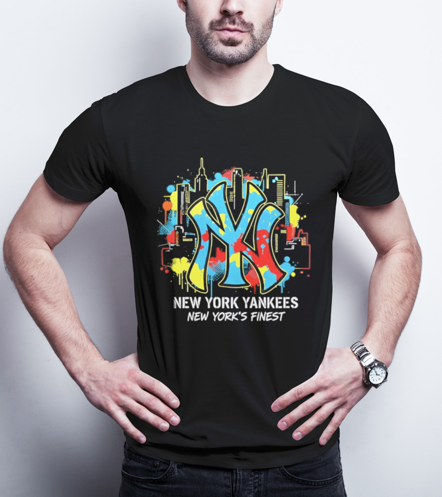 New York Yankees City Skyline New York's Finest T-Shirt