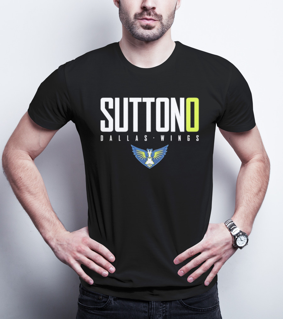 Sutton 0 Dallas Wings Sug Sutton WNBA 2026 T-Shirt