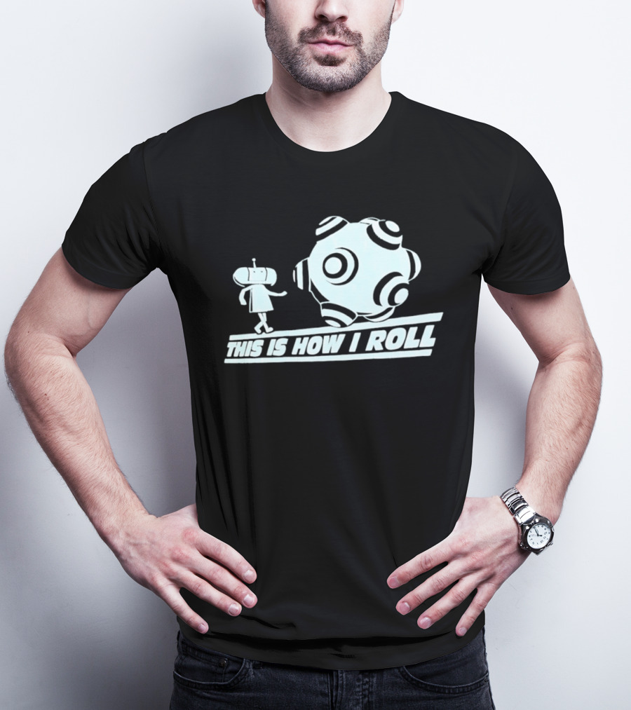 This Is How I Roll Katamari Damacy Character Pushing Ball T-Shirt