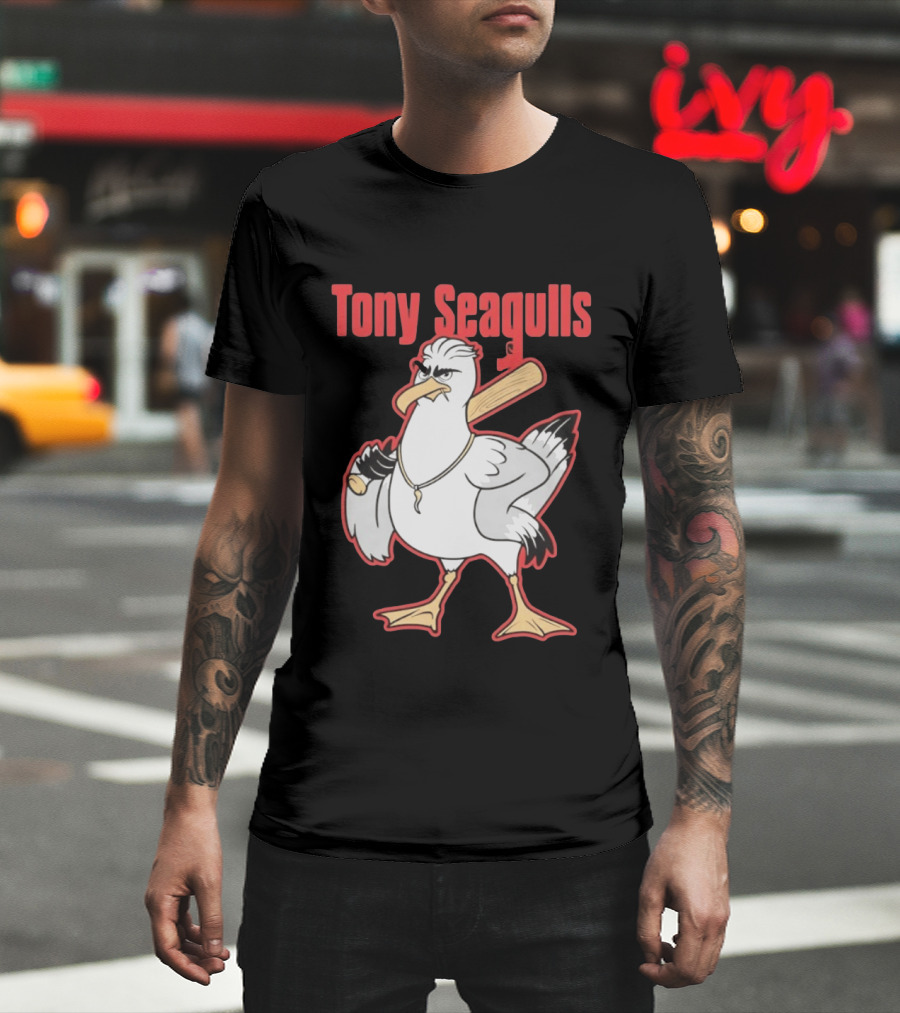 Tony Seagulls Seagull Baseball Bat Boston Red Sox Anthony Seigler T-Shirt