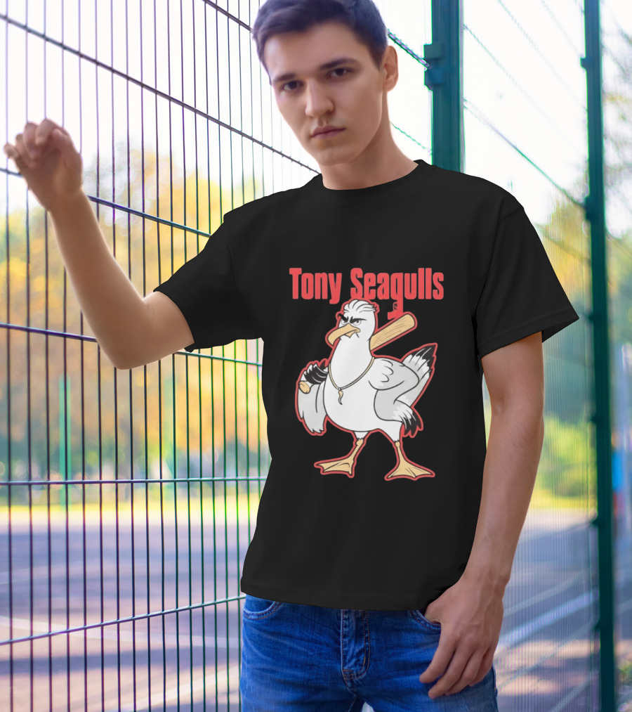 Tony Seagulls Seagull Baseball Bat Boston Red Sox Anthony Seigler T-Shirt