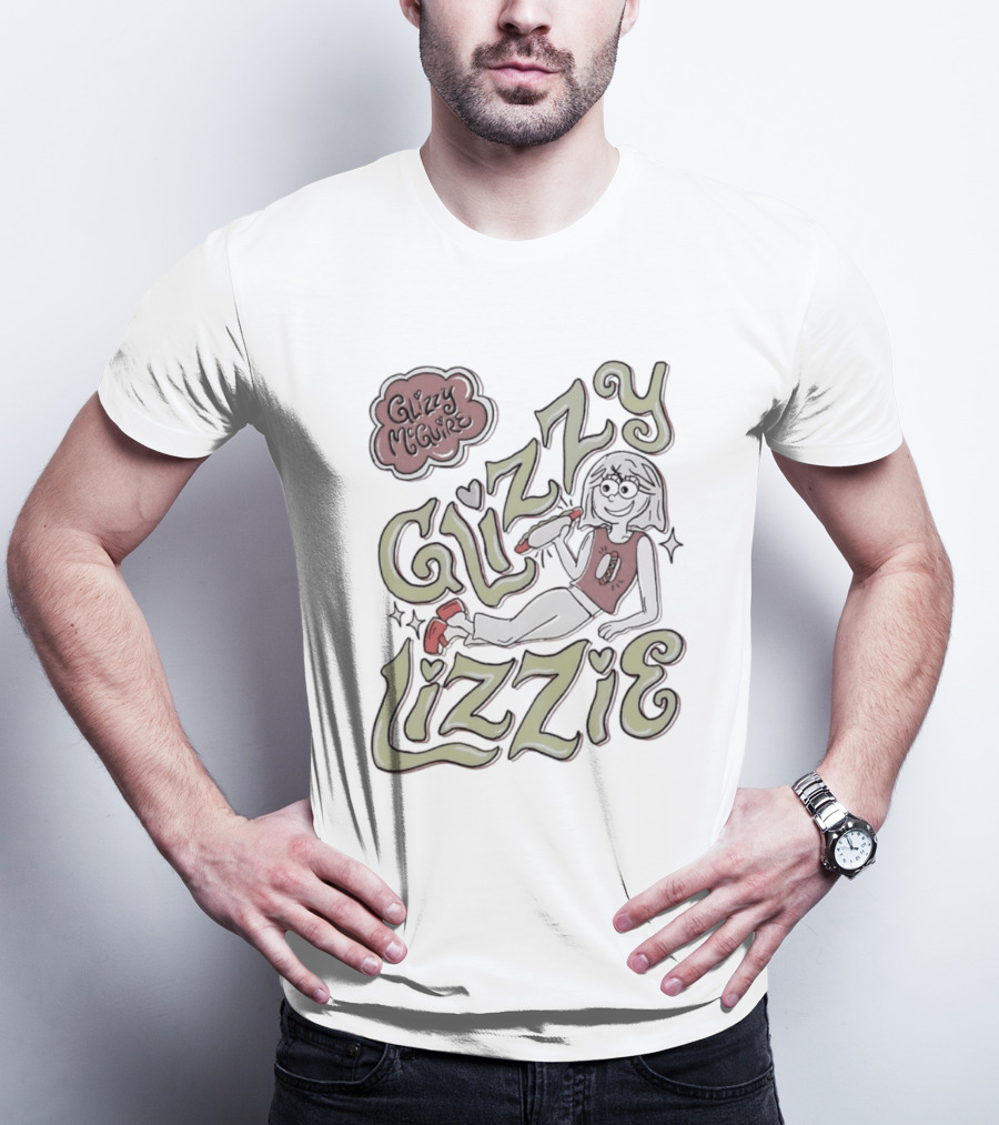 Glizzy McGuire Glizzy Lizzie Hot Dog Retro Character Fun T-Shirt
