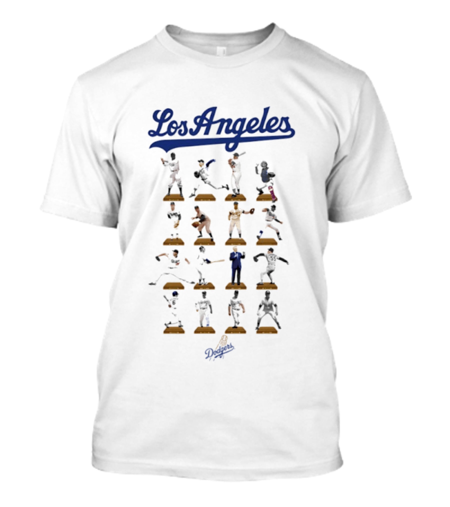 Los Angeles Dodgers Baseball Legends Hall Of Fame Moments T-Shirt