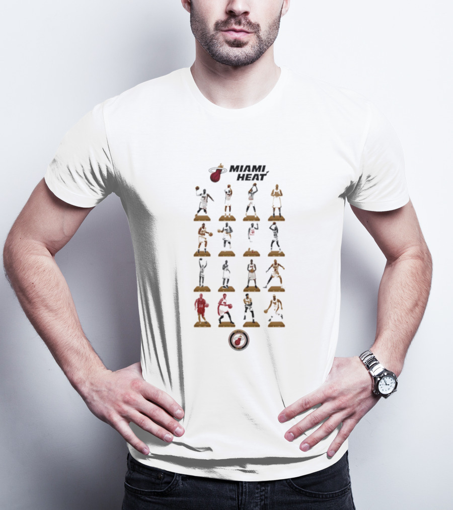 Miami Heat Legends NBA Basketball Icons Hall Of Fame T-Shirt