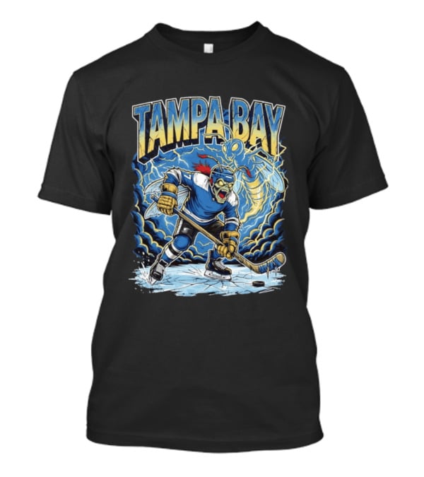 Tampa Bay Lightning ThunderBug Hockey Ice Storm Burst T-Shirt