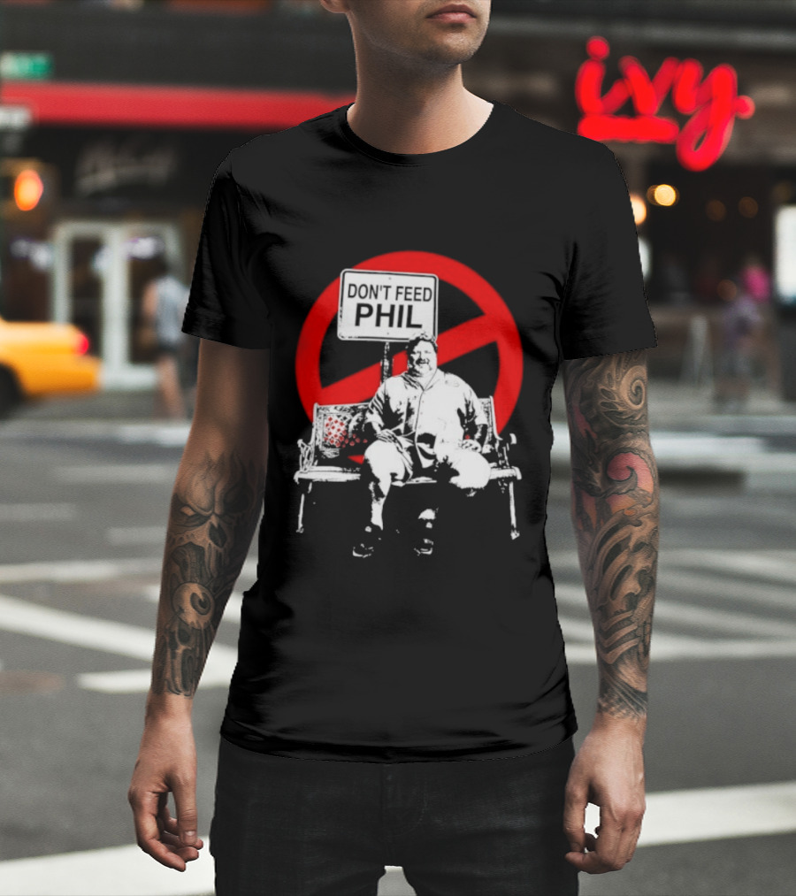 Viva La Bam MTV Reality TV Don't Feed Phil Bench Red Circle T-Shirt