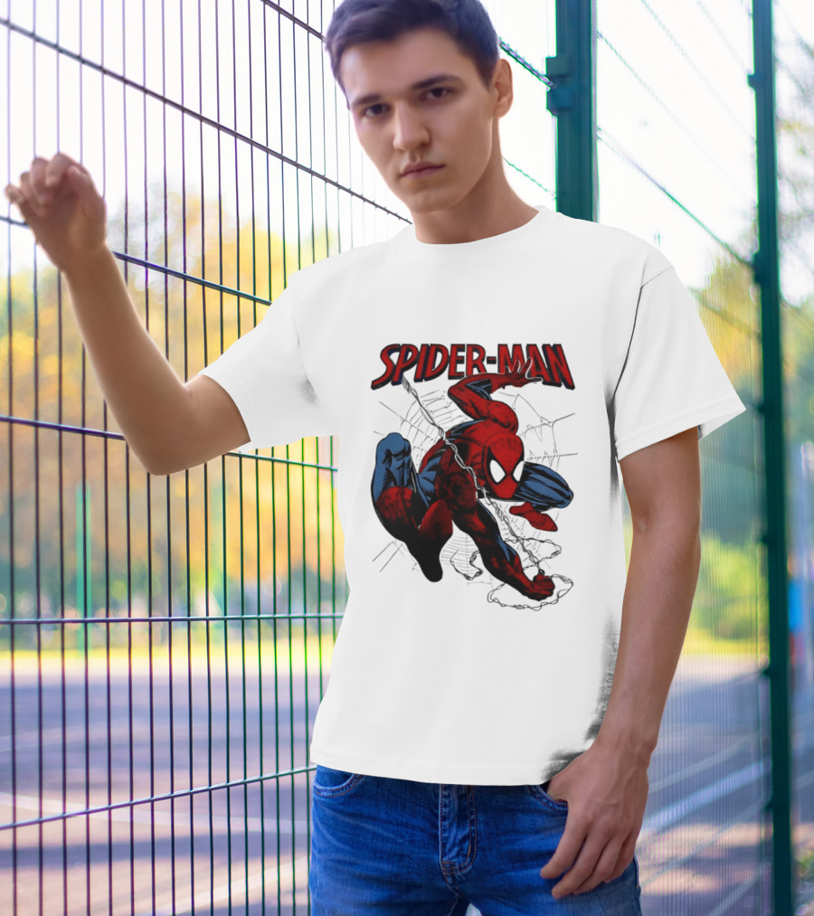 SPIDER MAN Marvel Superhero Man Spider Peter Parker Web Slinger T-Shirt