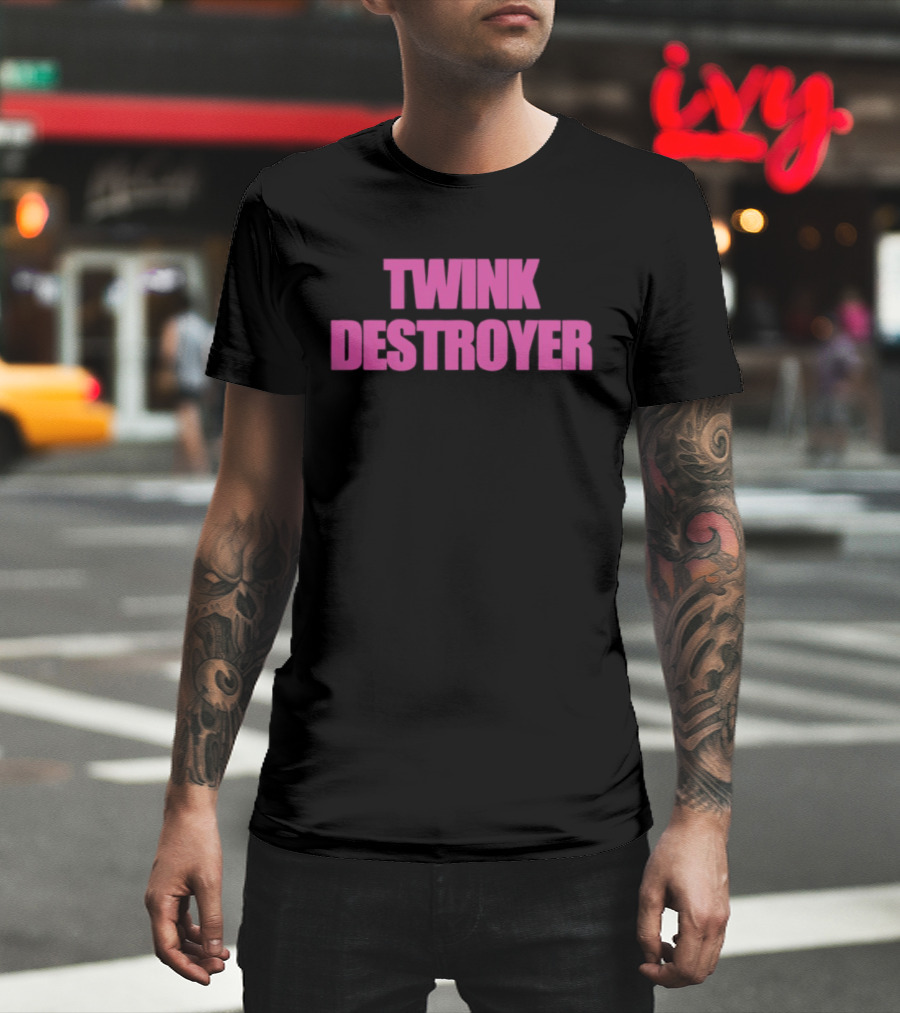Twink Destroyer Bold Pink T-Shirt