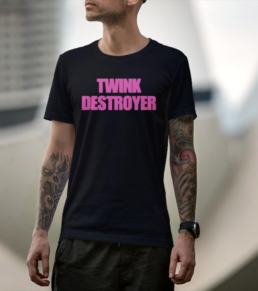 Twink Destroyer Bold Pink T-Shirt