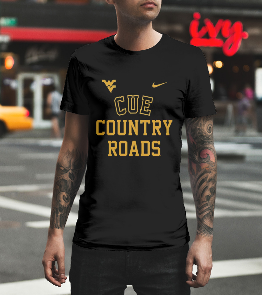 West Virginia Mountaineers CUE COUNTRY ROADS Nike T-Shirt