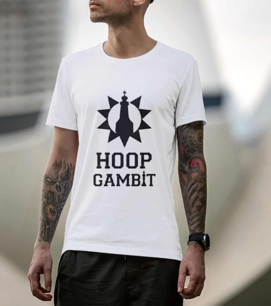 Victor Wembanyama Hoop Gambit Basketball Chess Fusion Starburst T-Shirt