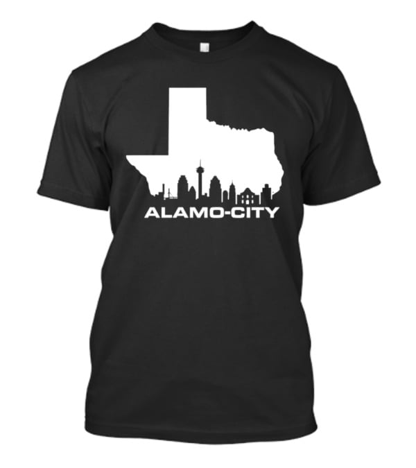 Alamo City San Antonio Skyline Texas Map T-Shirt