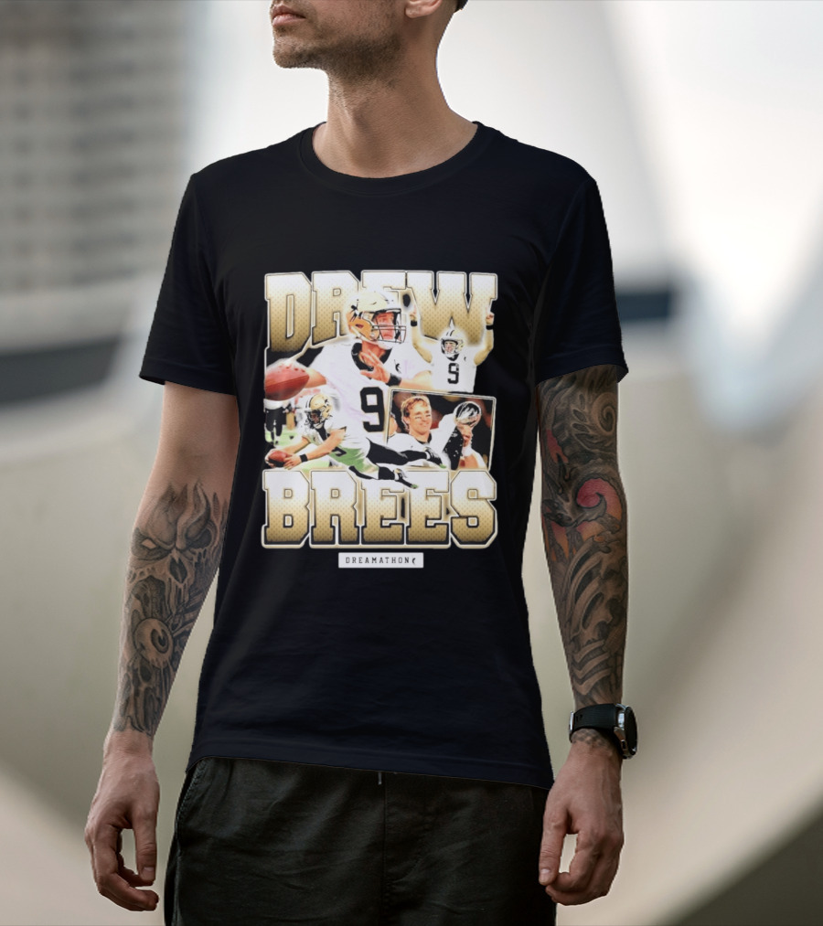 Drew Brees New Orleans 9 Dreamathon T-Shirt