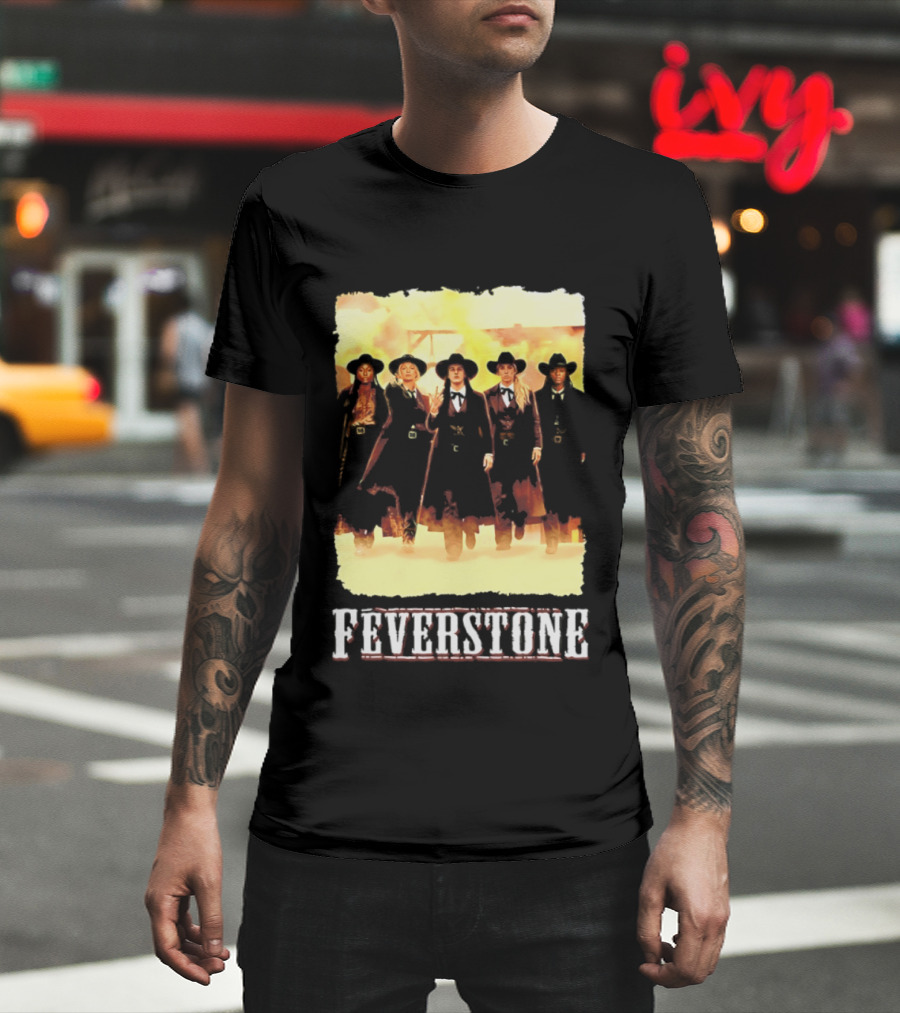 Indiana Fever Feverstone Meme Team Members In Old West T-Shirt